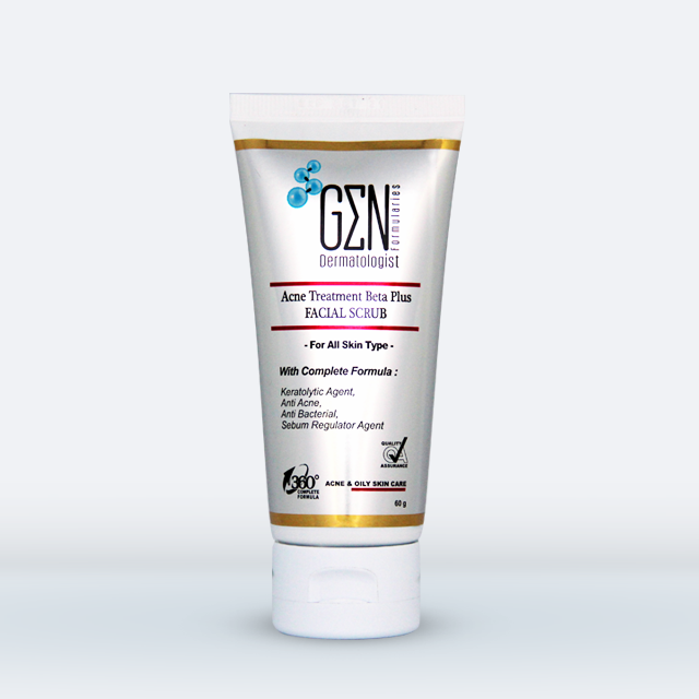 Acne Treatment Beta Plus FACIAL SCRUB – Gen Dermatologist